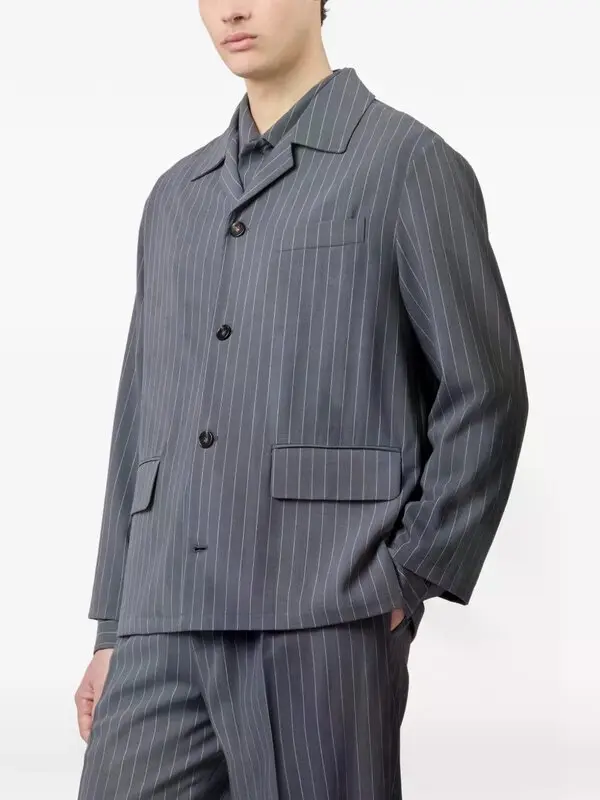 TOD'S Pinstripe-pattern Flap-pocket Jacket