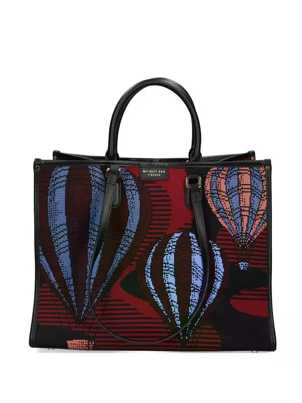 MY BEST BAG FIRENZE Balloon-print Tote Bag - Red
