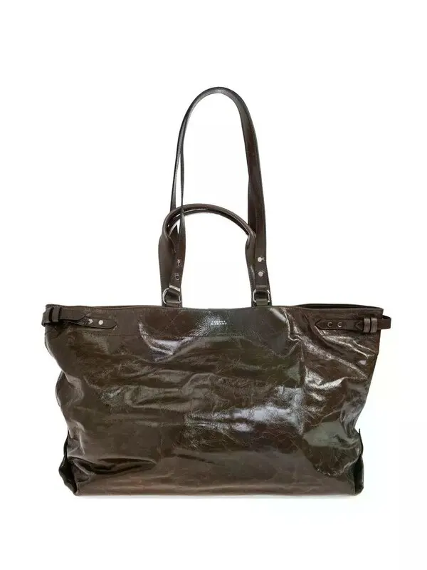 Isabel Marant Winna Leather Tote Bag - Green