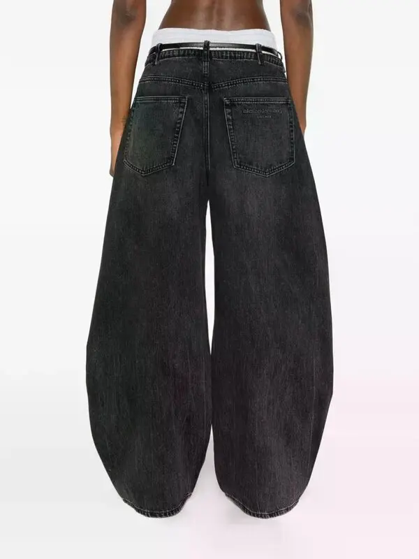 Alexander Wang Belt-loop Belted Jeans - Grey