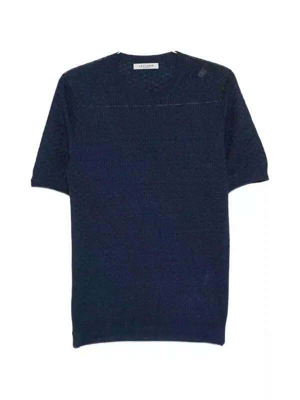 FILERIA Short-sleeve Textured T-shirt - Blue