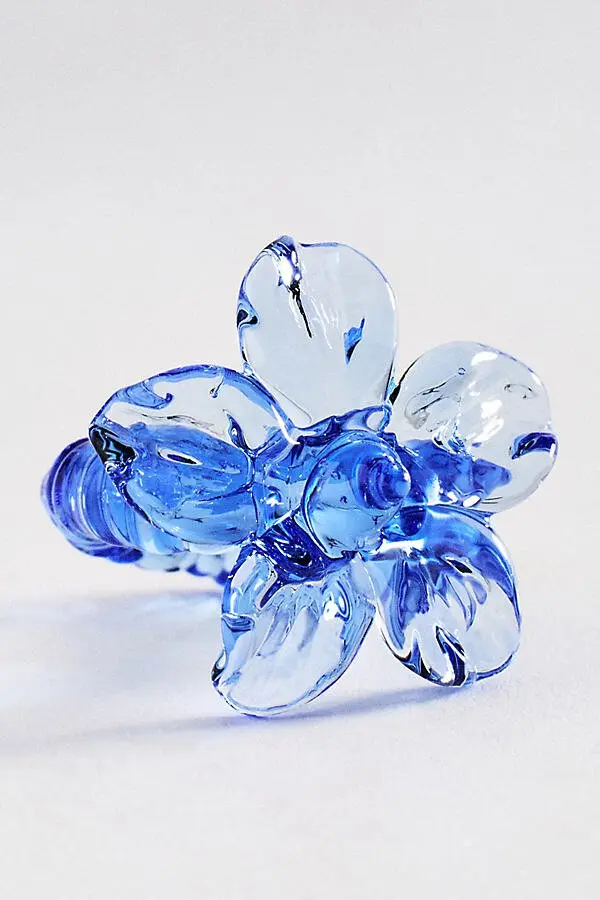 LEVENS JEWELS Levens Statement Flower Rg - Blue