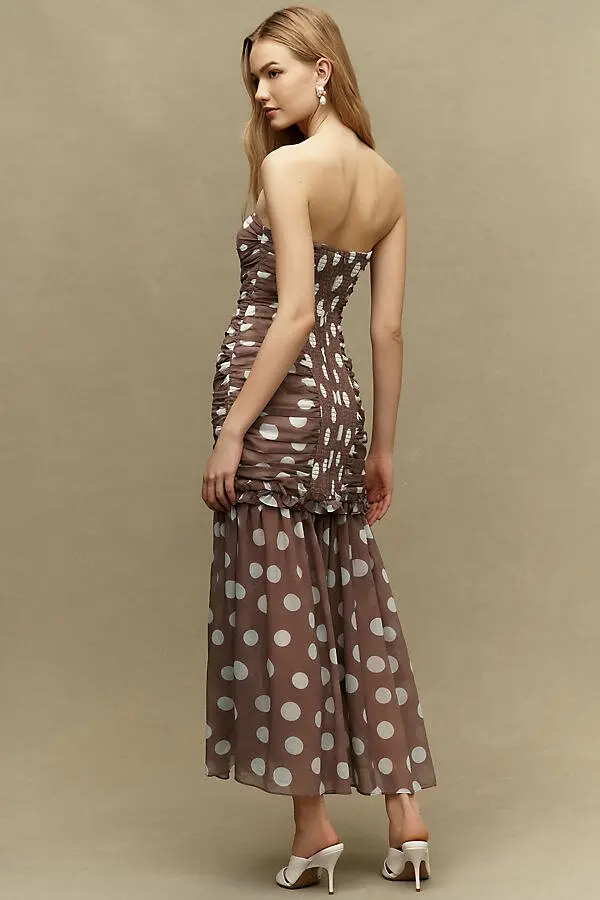 ELLIATT Sola Polka Dot Maxi Dress