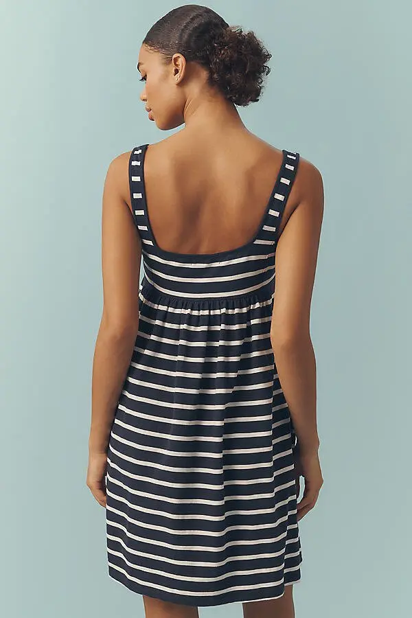 NATION LOS ANGELES Cotton Kitty Babydoll Mini Dress
