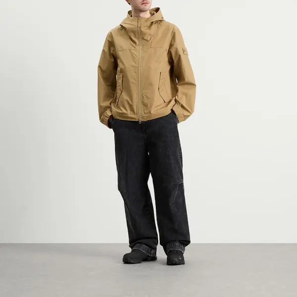 Stone Island Ghost Cotton Canvas Hooded Jacket - Dark Beige