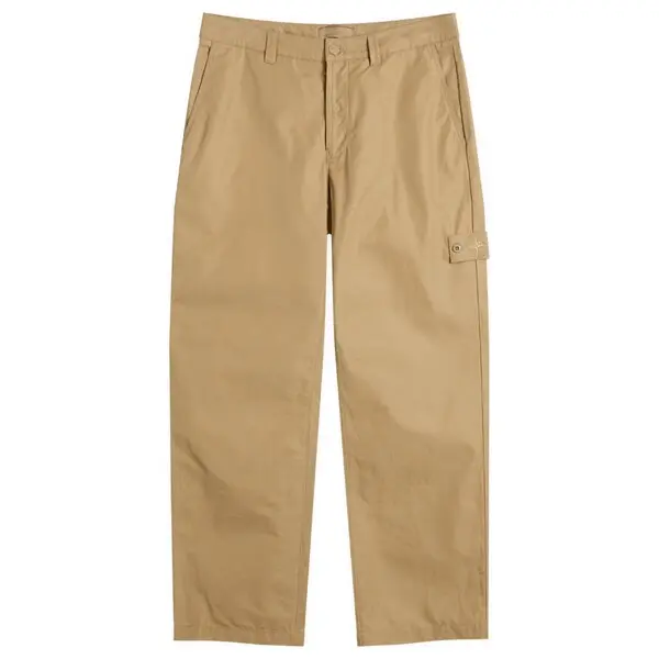 Stone Island Ghost All Weather Cotton Canvas Trousers - Dark Beige