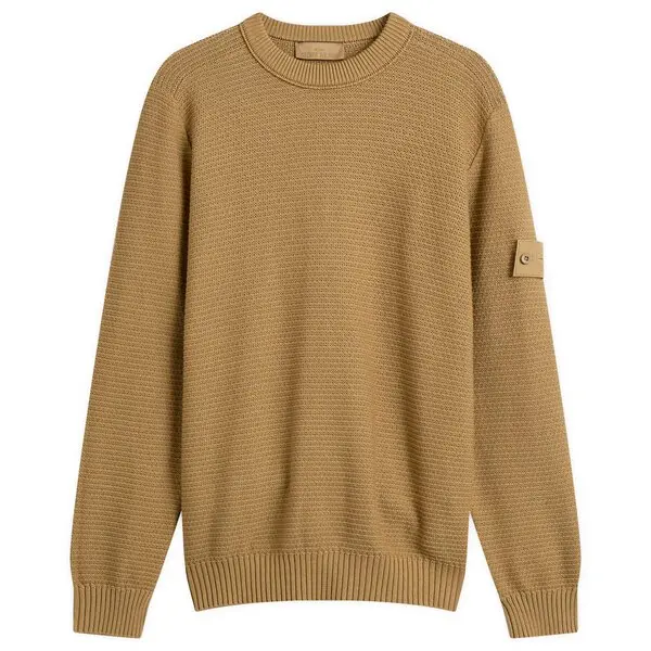 Stone Island Ghost Cotton Cashmere Knit Jumper - Dark Beige