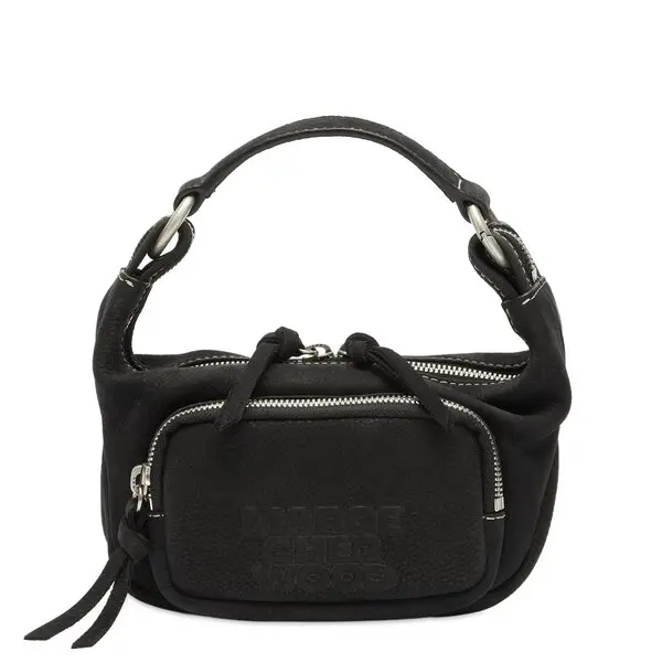 MARGESHERWOOD City Hobo Micro Bag - Black Nubuck