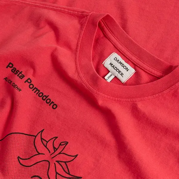 DAMSON MADDER Recipes With Friends Graphic T-shirt - Red