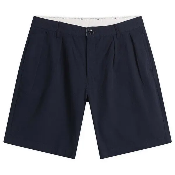SERVICE WORKS Seersucker Part Timer Shorts - Dark Navy