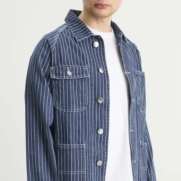 SERVICE WORKS Pinstripe Denim Coverall Jacket