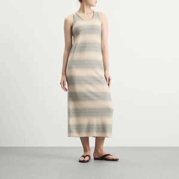 Auralee Gradient Stripe Knit Dress