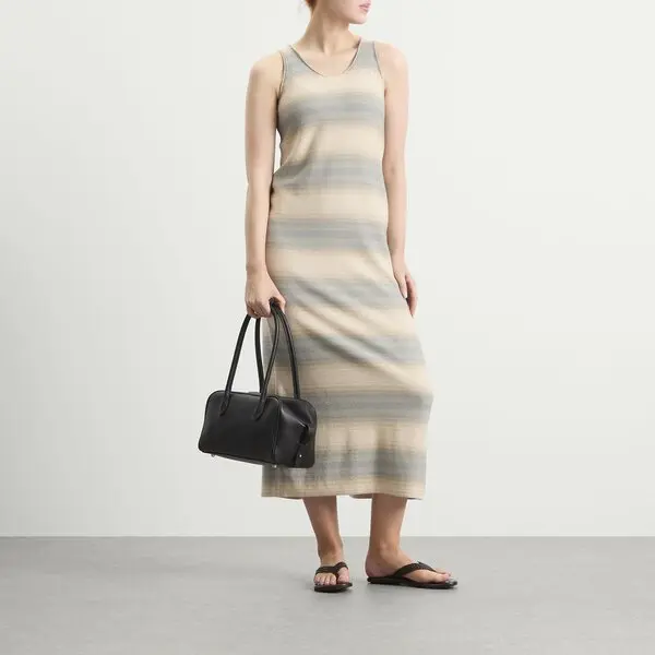 Auralee Gradient Stripe Knit Dress