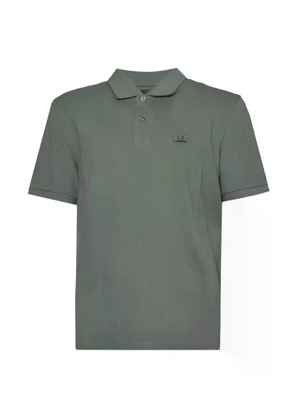 C.P. COMPANY Logo Polo Shirt - Green