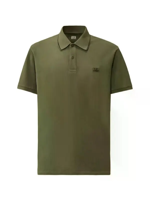 C.P. COMPANY Logo Polo Shirt - Green