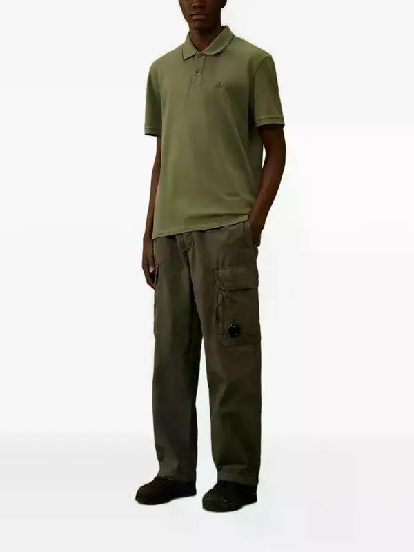 C.P. COMPANY Logo Polo Shirt - Green