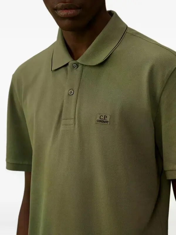 C.P. COMPANY Logo Polo Shirt - Green