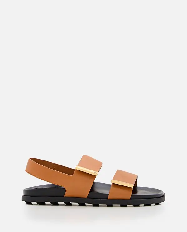 TOD'S Sandals With Skirt Sole - Brown