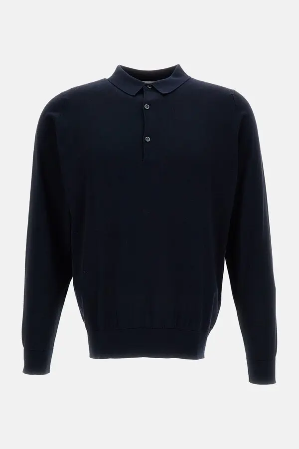 John Smedley Long-sleeved Shirt - Blue