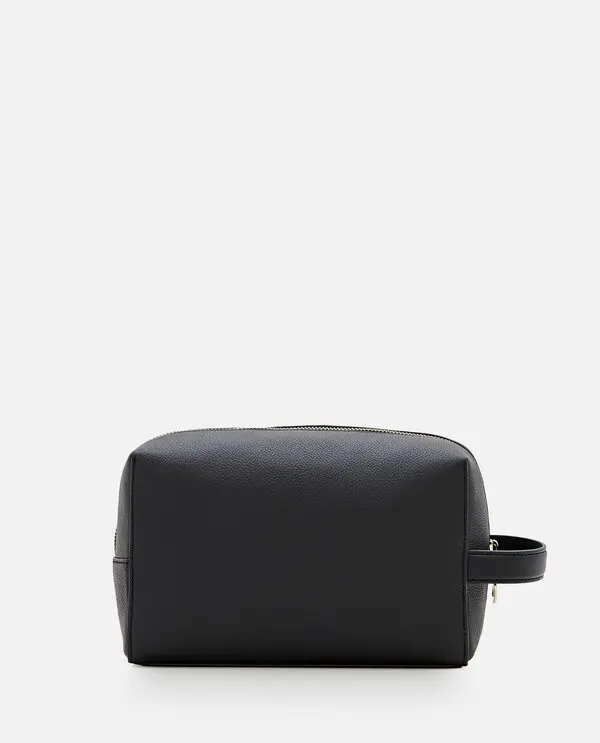 Paul Smith Hammered Leather Toiletry Bag - Black