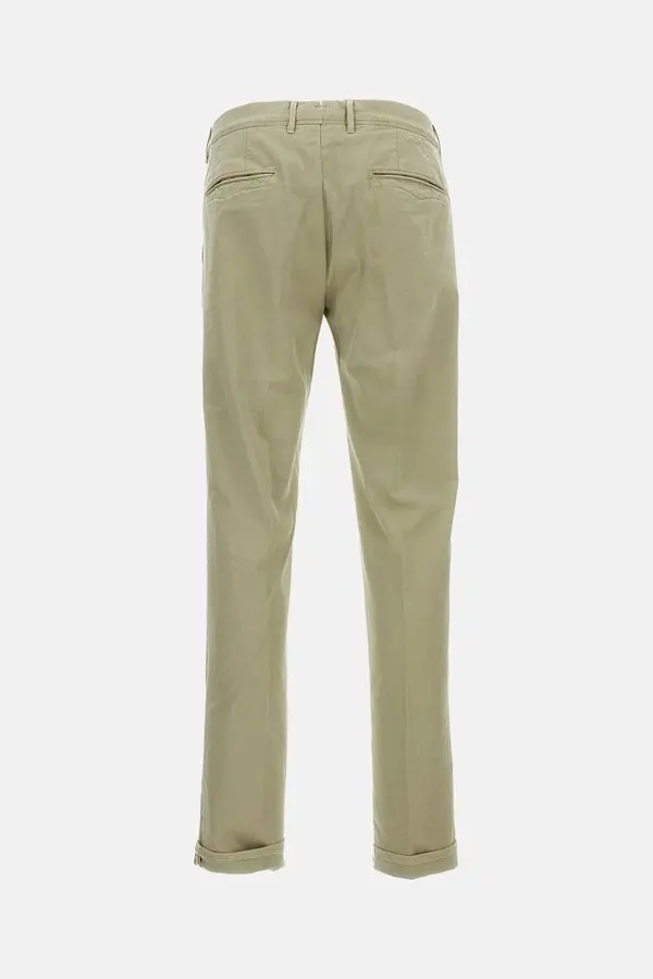 Incotex Slim-fit Cotton Trousers - Green