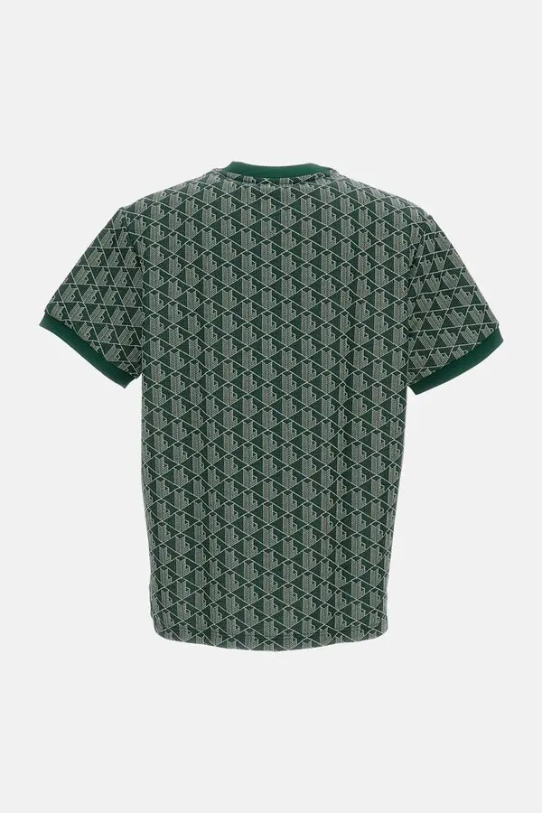 Lacoste Short-sleeved Jacquard Shirt