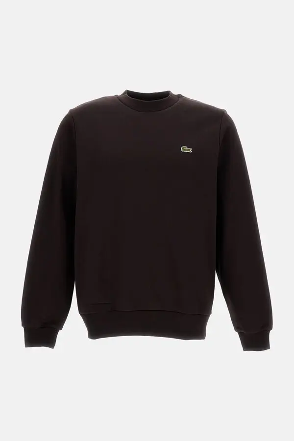 Lacoste Cotton Crewneck Sweatshirt - Brown