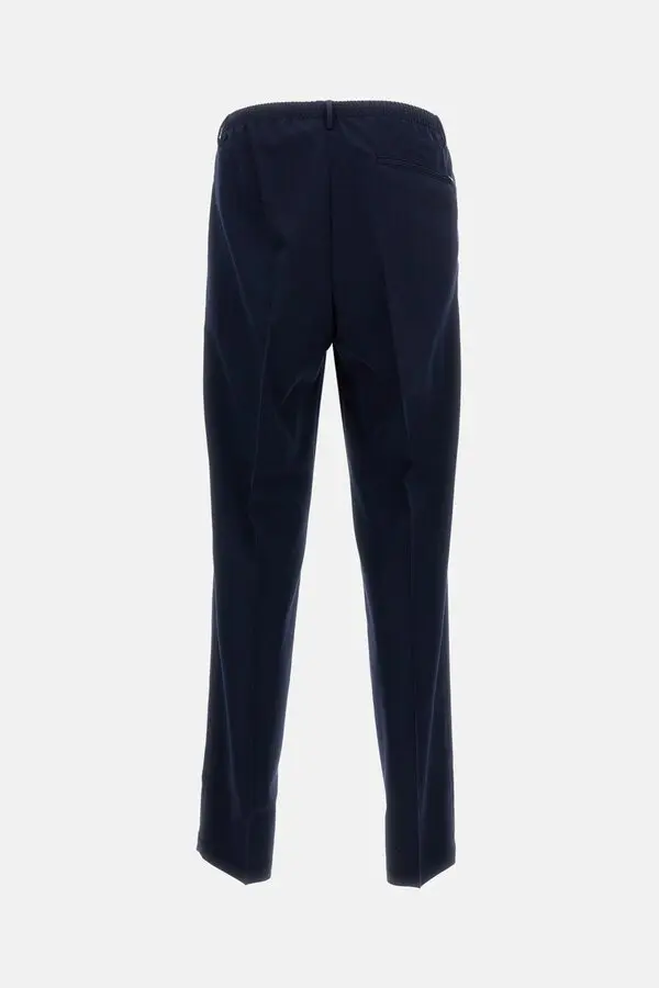 CELLAR DOOR Ezio Trousers With Elasticated Waist - Blu