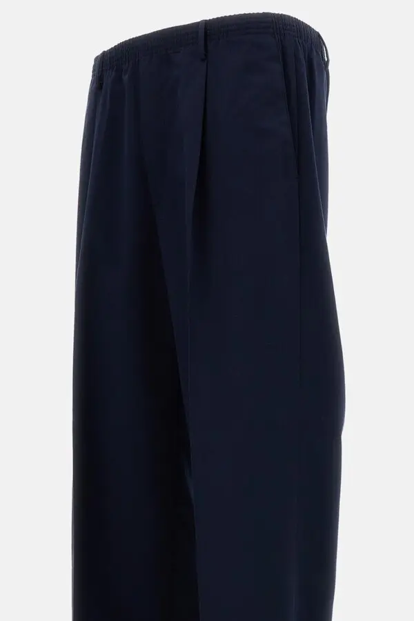 CELLAR DOOR Ezio Trousers With Elasticated Waist - Blu