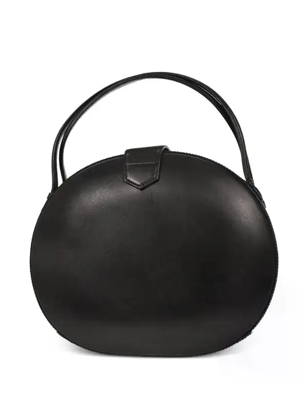 Loewe 1990s Round-shape Leather Tote Bag