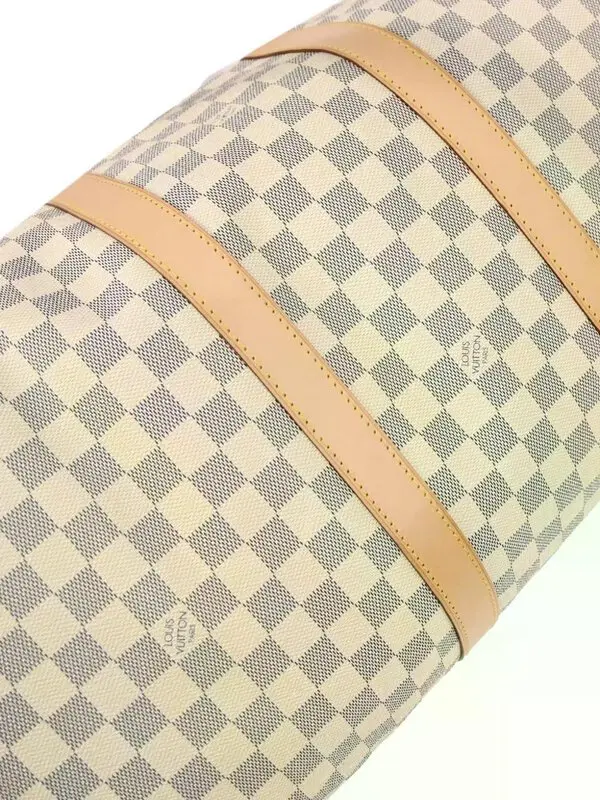 LOUIS VUITTON 2007 55 Damier Azur Keepall Bandouliere Handbag - Neutrals