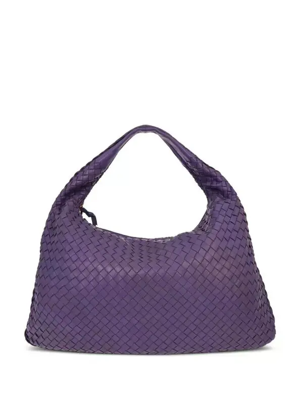 Bottega Veneta 1990s Signature Intrecciato Design Tote Bag - Purple