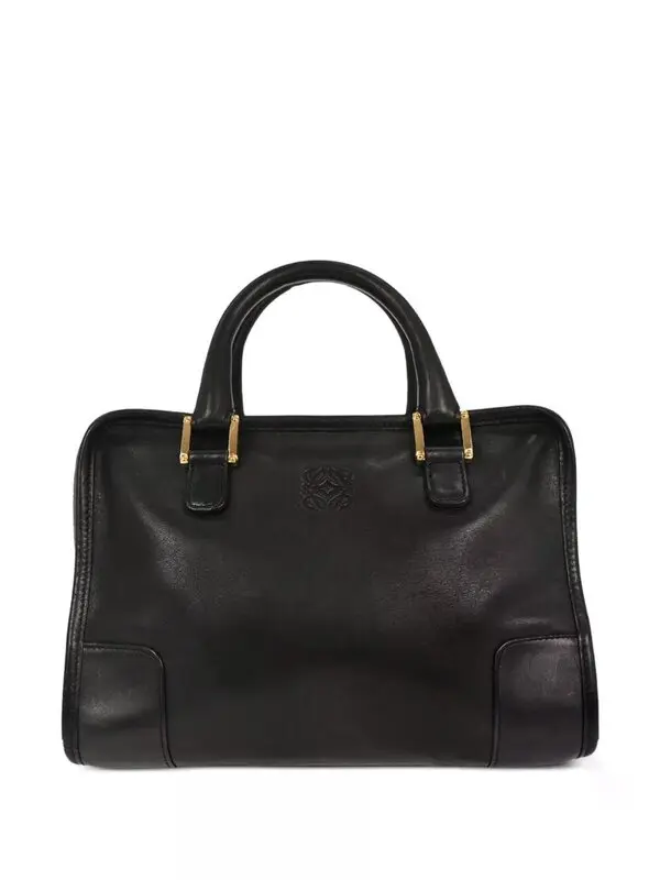 Loewe 1990s 28 Amazona Leather Tote Bag - Black