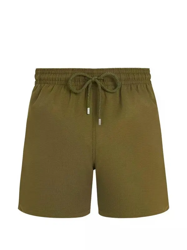 Vilebrequin Micro-perforated Drawstring Swim Shorts - Green