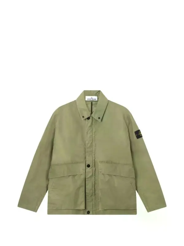 Stone Island Button-up Shirt Jacket - Green