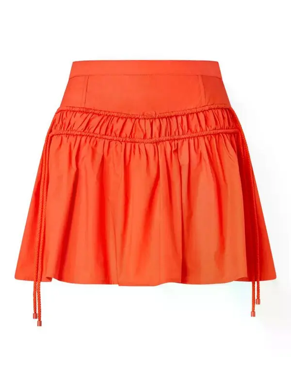 Pinko Drawstring Gathered Skirt - Orange