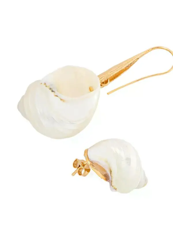 FORTE_FORTE Shell-motif Drop Earrings