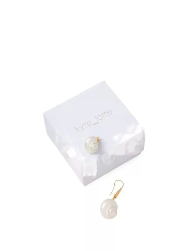 FORTE_FORTE Shell-motif Drop Earrings
