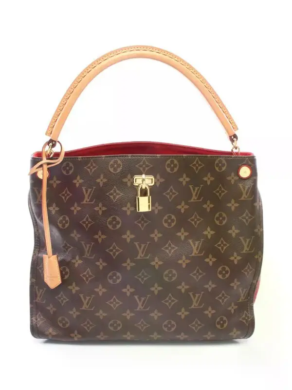 LOUIS VUITTON 2015 Monogram Gaia Hobo Bag - Brown
