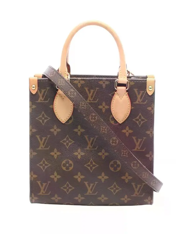 LOUIS VUITTON 2021-2025 Monogram Sac Plat Bb Satchel - Brown