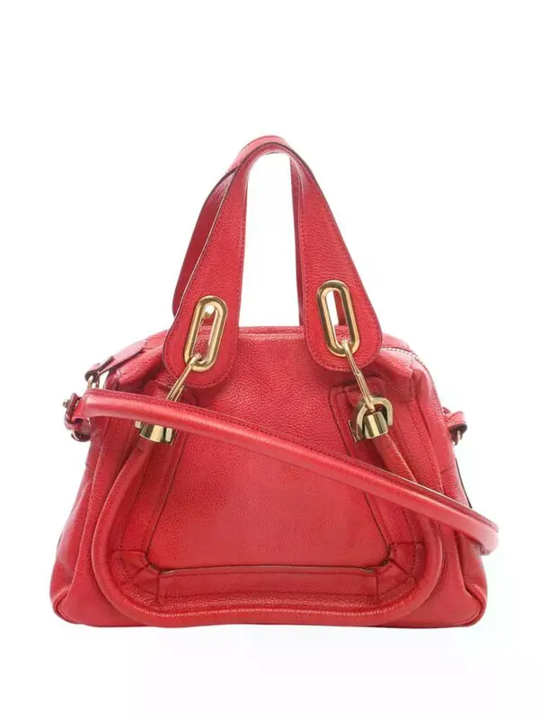 Chloé 2010-2025 Small Leather Paraty Satchel - Red