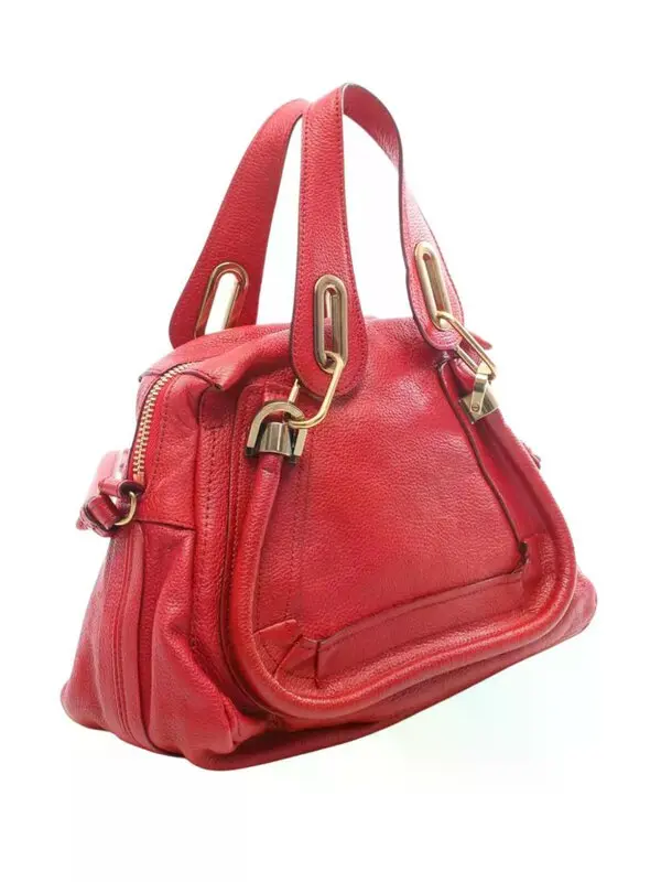 Chloé Small Leather Paraty Satchel - Red