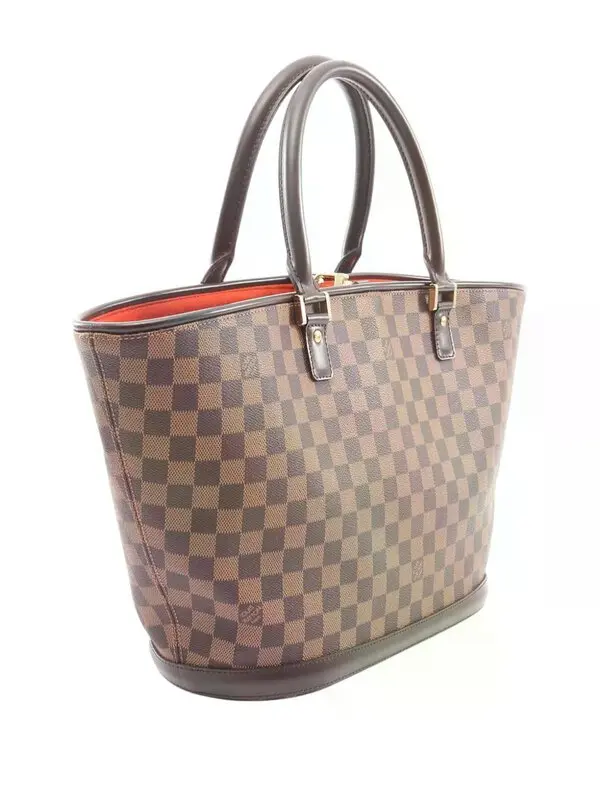 LOUIS VUITTON 2004 Damier Ebene Manosque Gm Tote