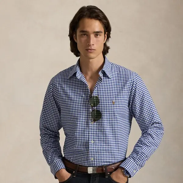 Ralph Lauren Classic Fit Gingham Oxford Shirt - Royal Gingham