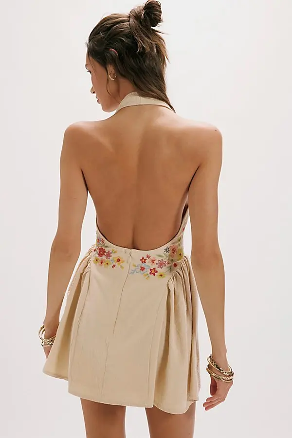 Free People Island Letter Mini Dress