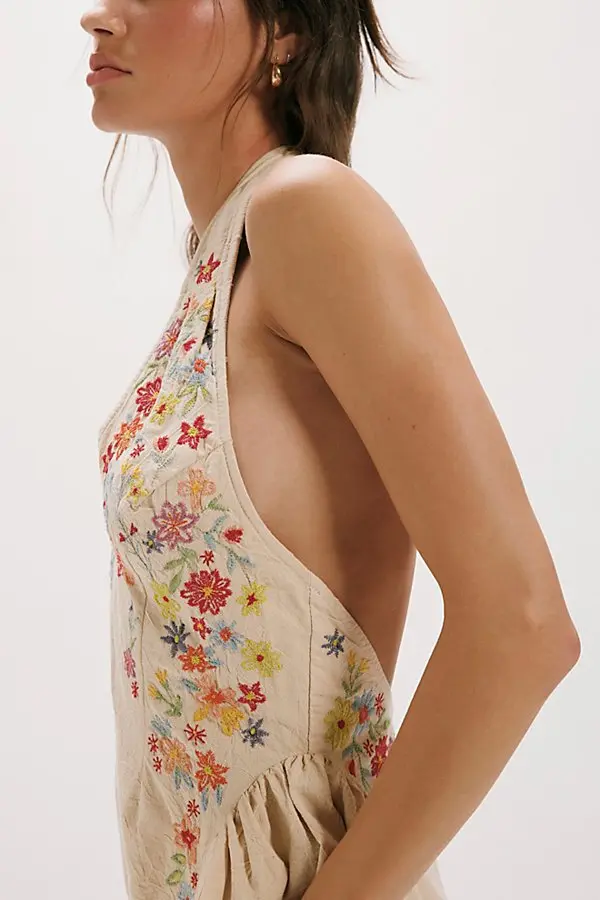 Free People Island Letter Mini Dress