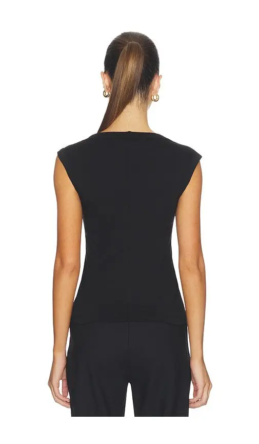 Enza Costa Sleeveless V-neck Top