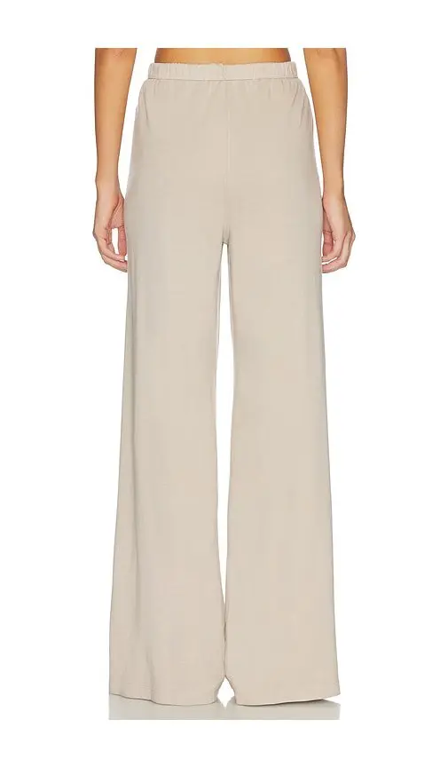 Enza Costa Supima Cotton Wide Leg Trousers