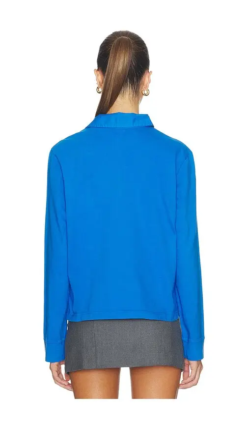 LESET Margo Long Sleeve Polo - Royal