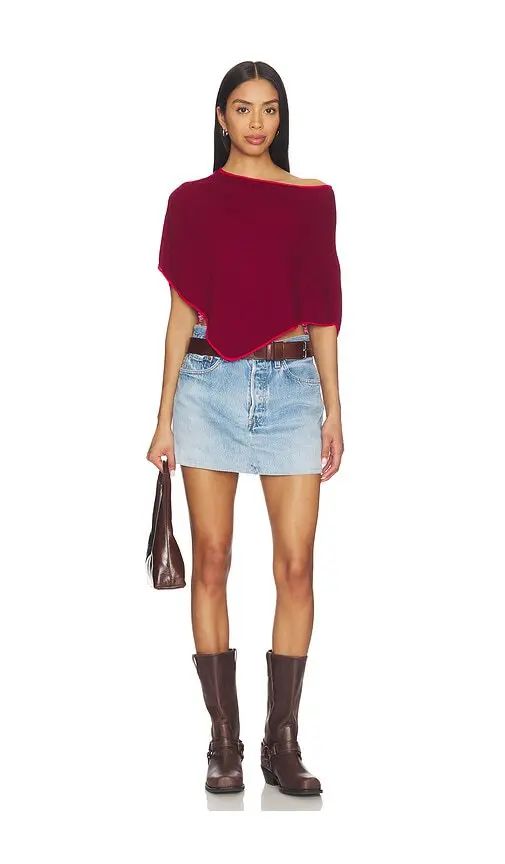 Frankies Bikinis Scout Knit Poncho